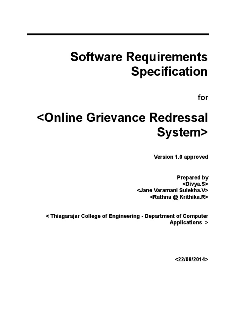 SRS Document Sample | PDF | Web Browser | Operating System