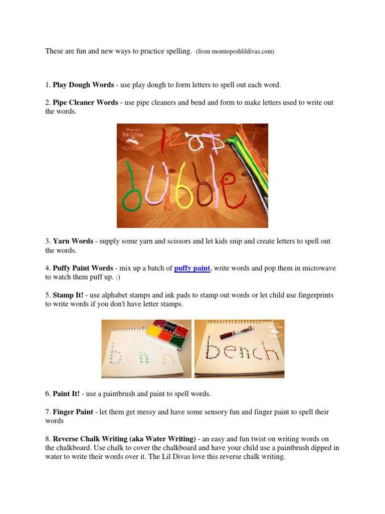 Fun Spelling Activities for Kids | PDF | Word Search | Leisure