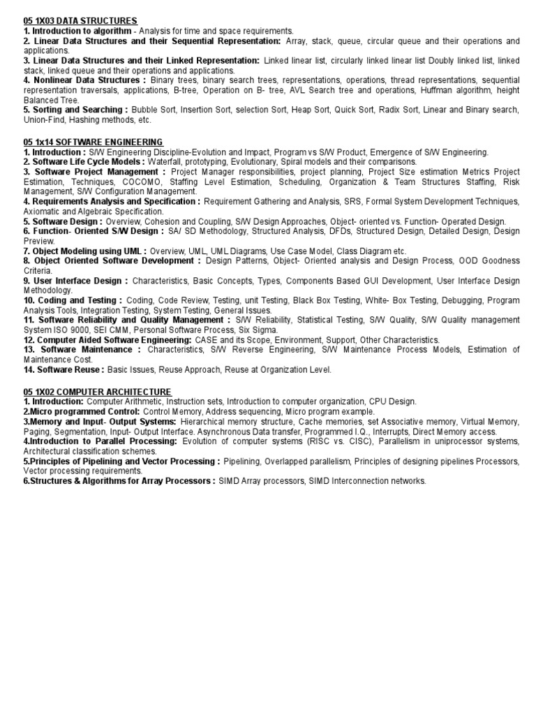 Syllabus | PDF | Parallel Computing | Central Processing Unit