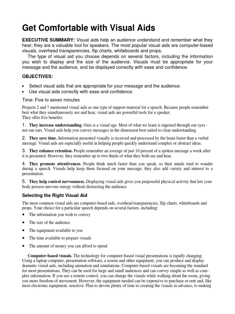 08 Visual Aids | PDF