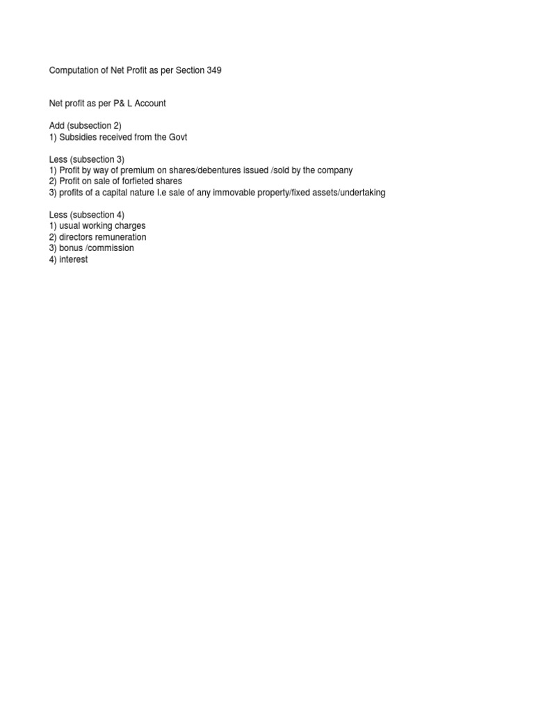 Managerial Remuneration Checklist Final | PDF | Employee Benefits ...