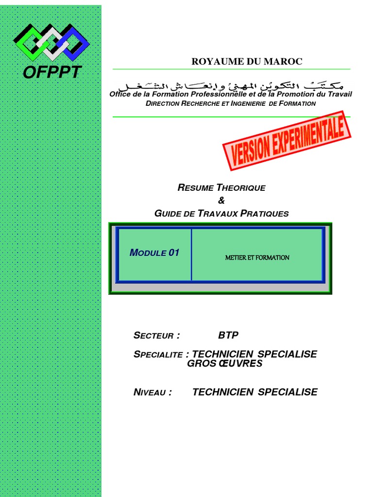 Formation Technicien Spécialisé BTP | PDF