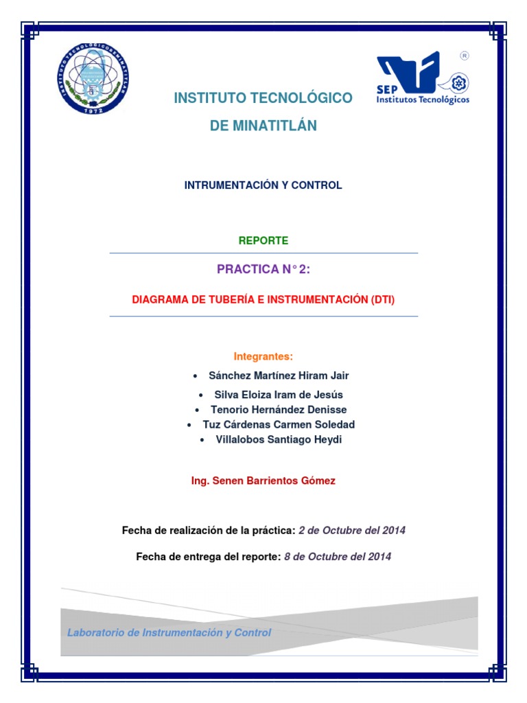 Instrumentación y simbología en un diagrama de tubería e ...