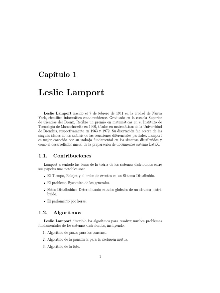 Leslie Lamport | PDF | Ciencias sociales | Ciencia y matemáticas