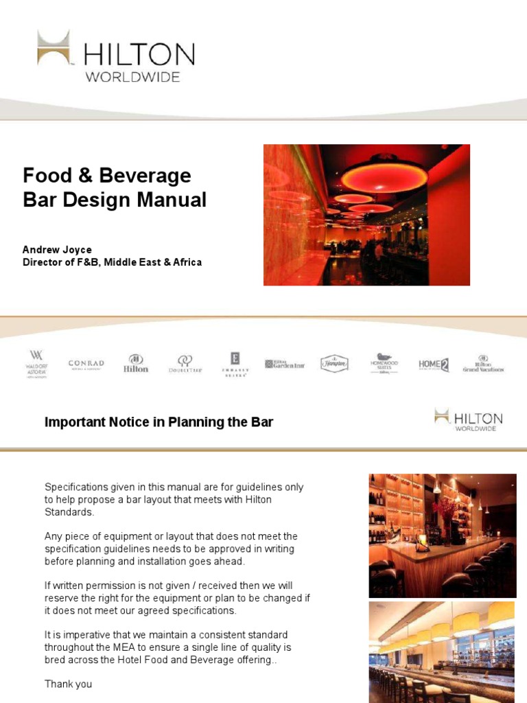 Bar Design Manual | PDF | Refrigerator | Countertop