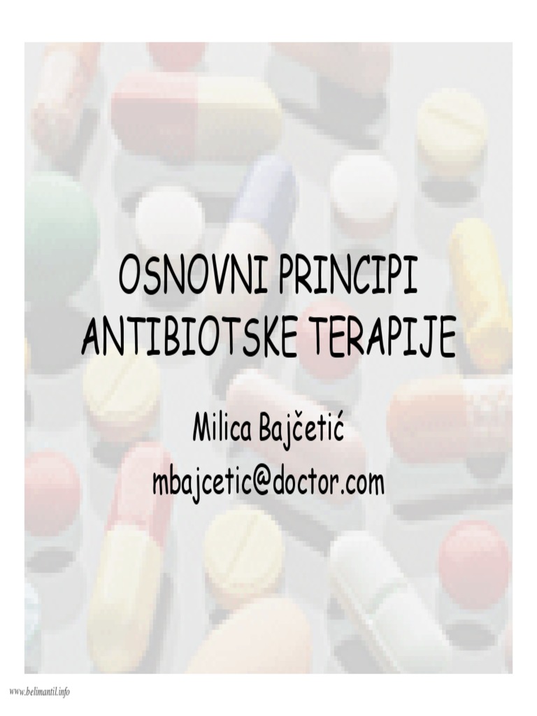 Predavanja - Antibiotici (PPT I Tekst) | PDF