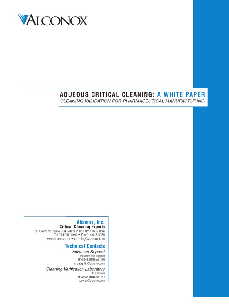 Cleaning Validation For Pharmaceutical Manufacturing | Download Free ...