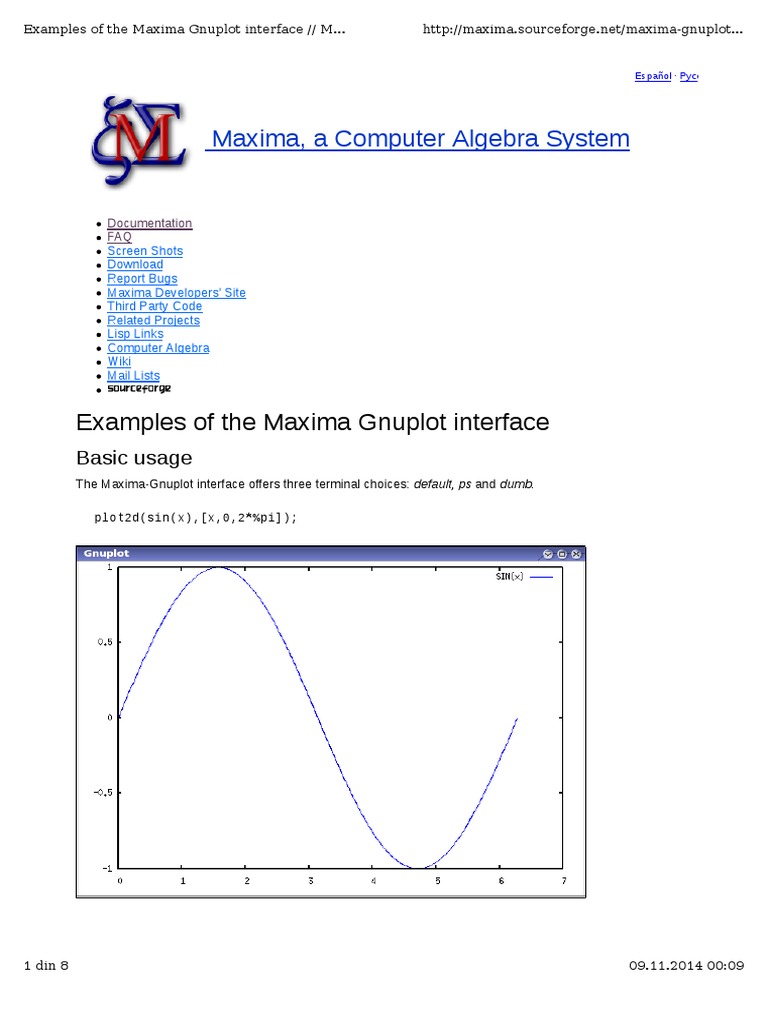 Maxima Plot | PDF | Areas Of Computer Science | Software