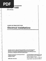 SS638: Code of Practice For Electrical Installations | PDF