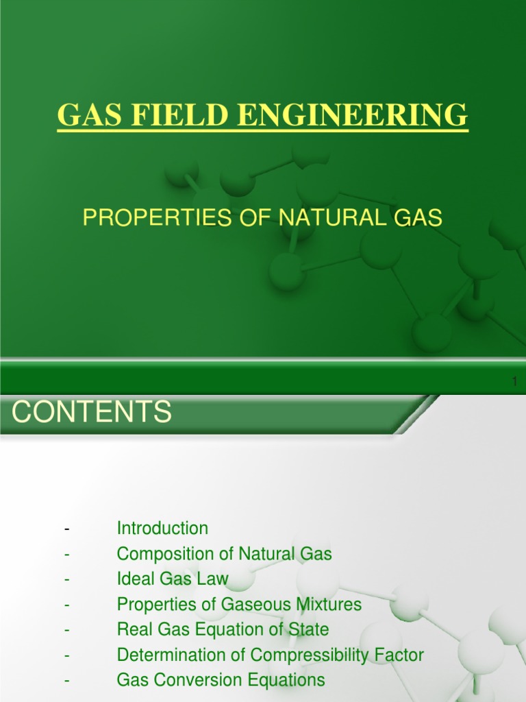 Properties of Natural Gas | PDF | Gases | Natural Gas