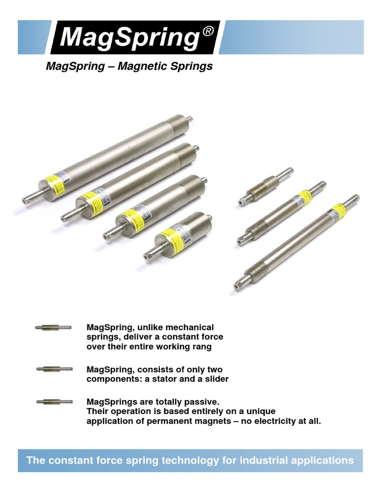 Mag Spring Magnetic Springs | PDF | Magnet | Force