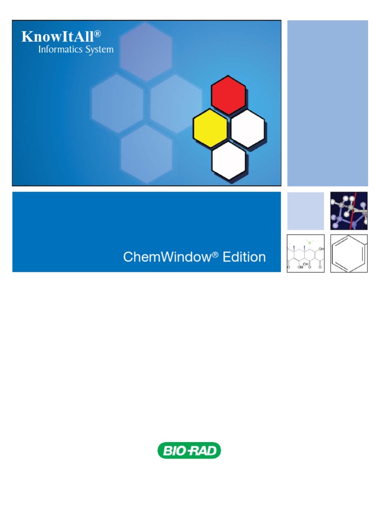 KnowItAll's ChemWindow ® Edition | PDF | 3 D Computer Graphics | Databases