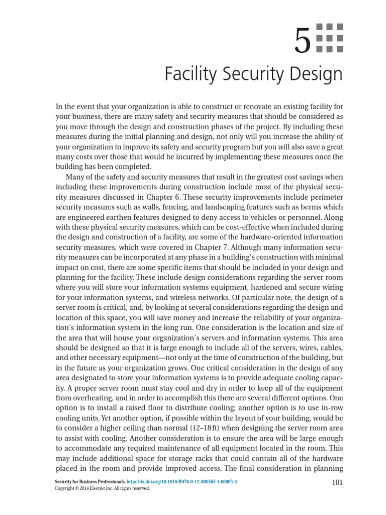Facility Security Design: Security For Business Professionals | PDF ...