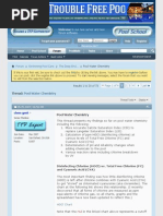 Pool Care Cheat Sheet | PDF | Water | Chemical Engineering