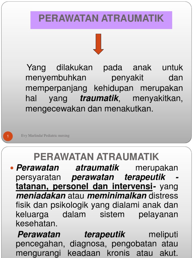Atraumatic Care | PDF | Pengembangan Diri | Kesehatan Holistik