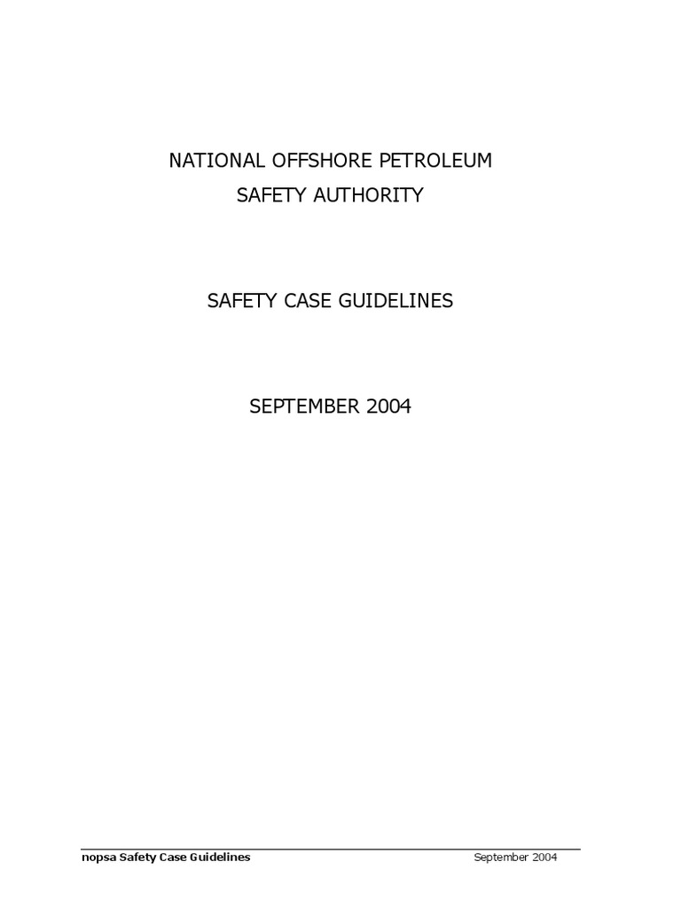 SafetyCaseGuidelines PDF | PDF | Occupational Safety And Health | Safety