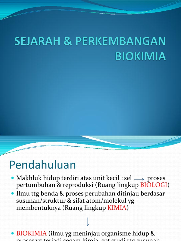 Sejarah & Perkembangan Biokimia-2 | PDF | Kesehatan Holistik | Sains & Matematika