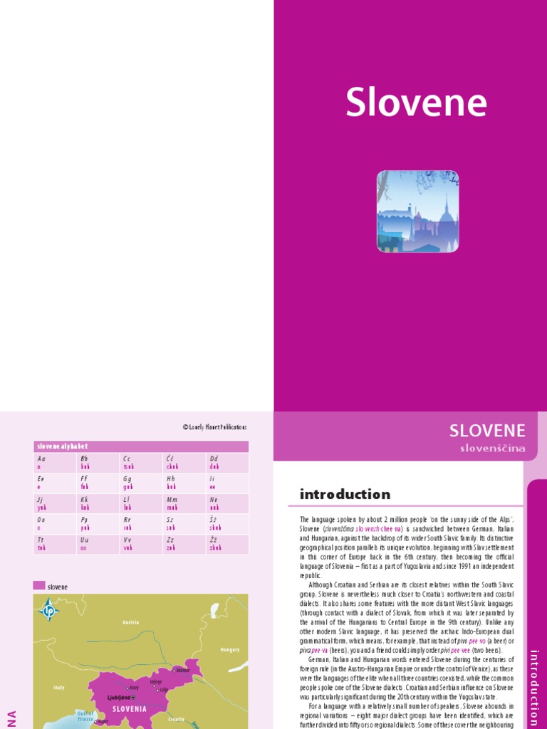Central Europe Phrasebook 3 Slovene v1 m56577569830517712 | PDF | Dialect