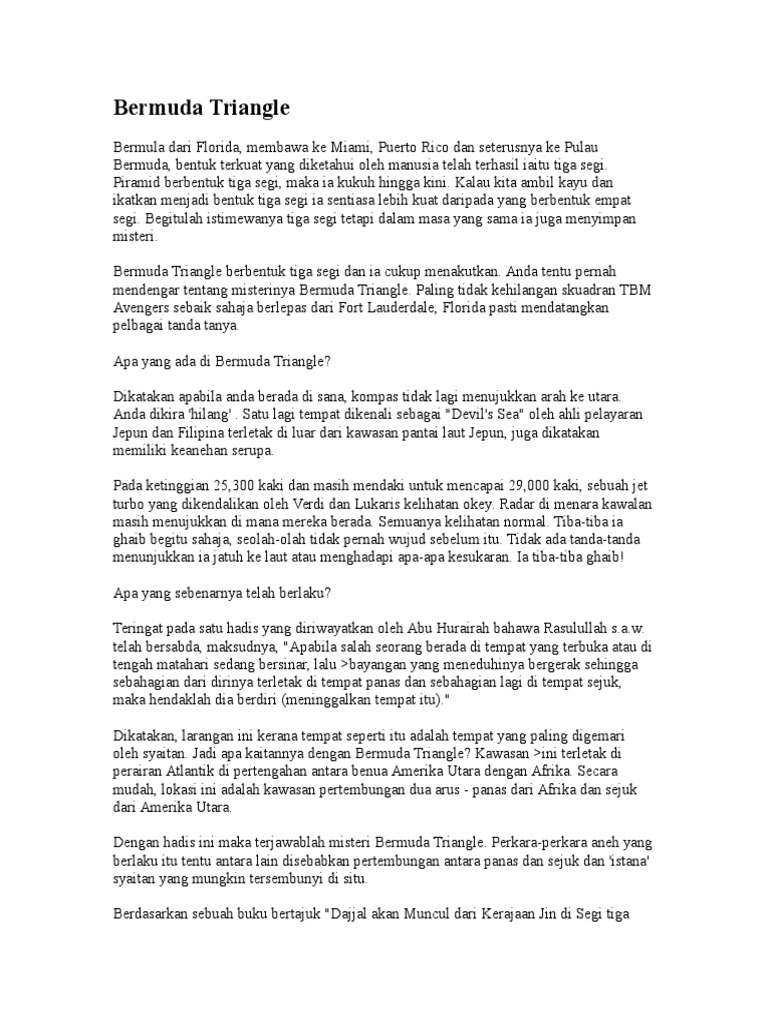Segi Tiga Bermuda | PDF