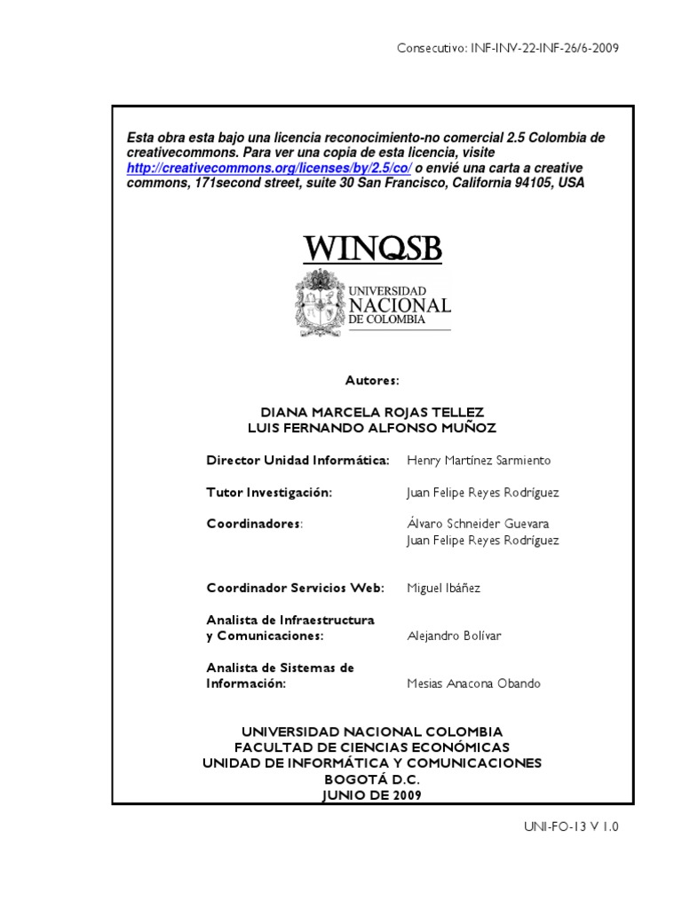 Winqsb | PDF