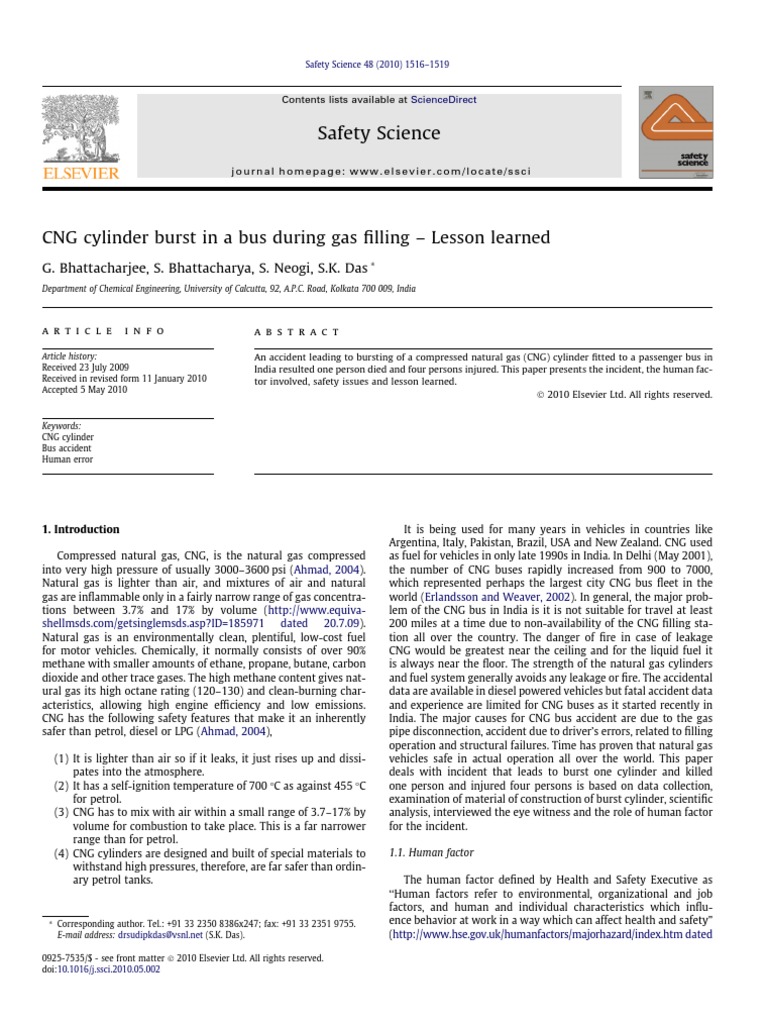 Failure of CNG Cylinder | Download Free PDF | Natural Gas | Error