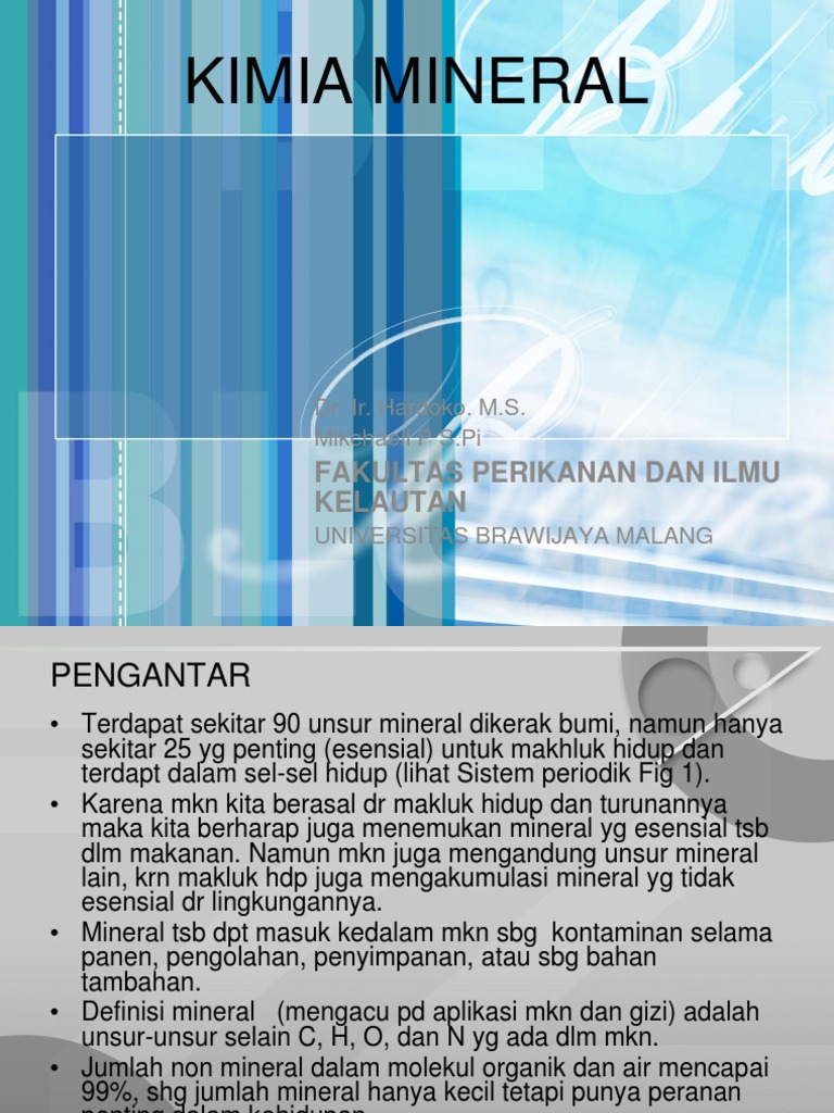 Kimia Mineral Pdf