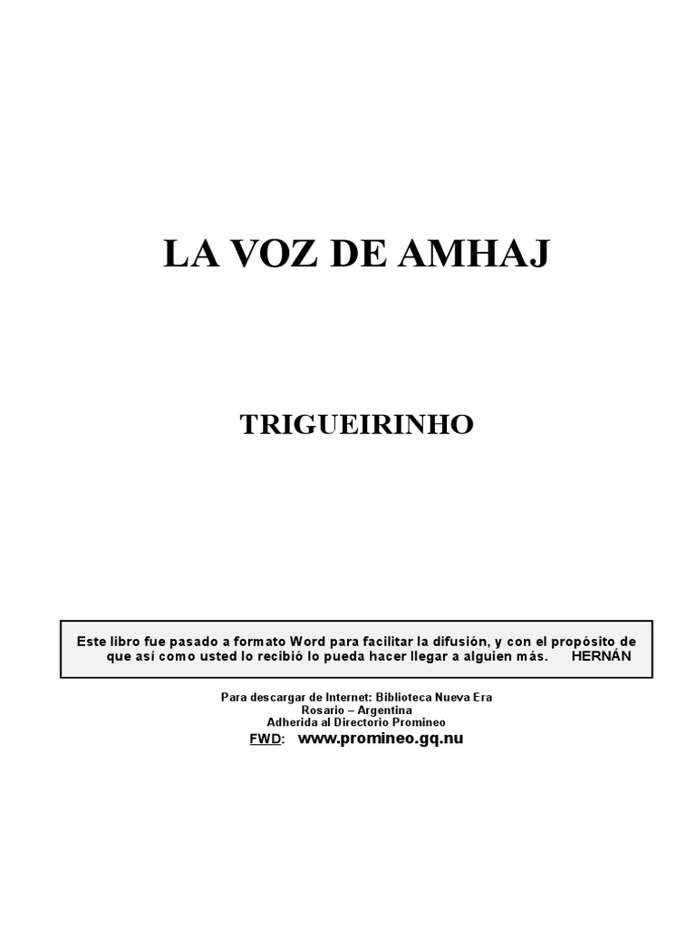 La Voz de Amhaj | PDF | Tierra | Alma