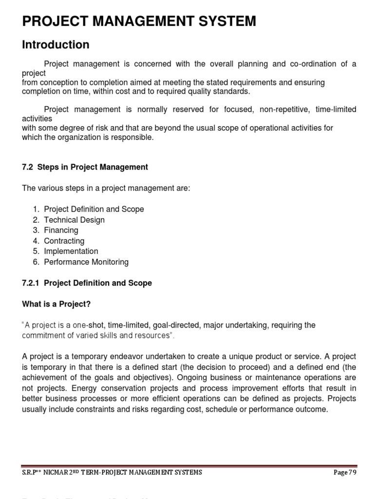 2nd Term Project Management System | PDF | Project Management | Business