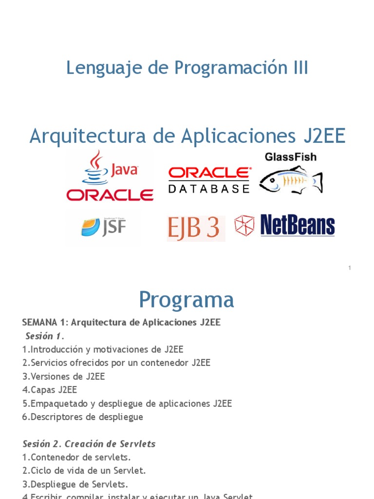 Arquitectura de Aplicaciones J2EE | PDF | Plataforma Java | Páginas del servidor Java