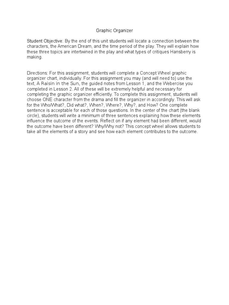 Graphic Organizer Student Objective | PDF | Foreign Language Studies ...