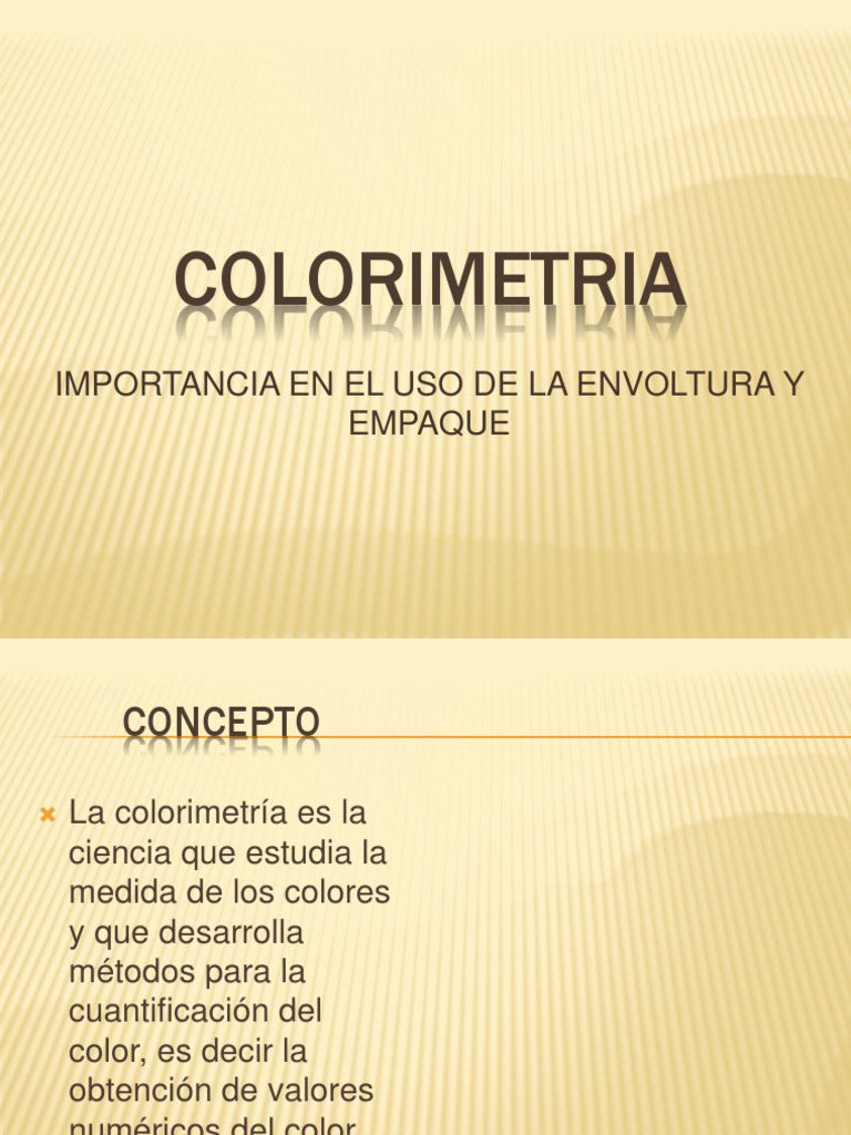 COLORIMETRIA | PDF | Color | Amarillo