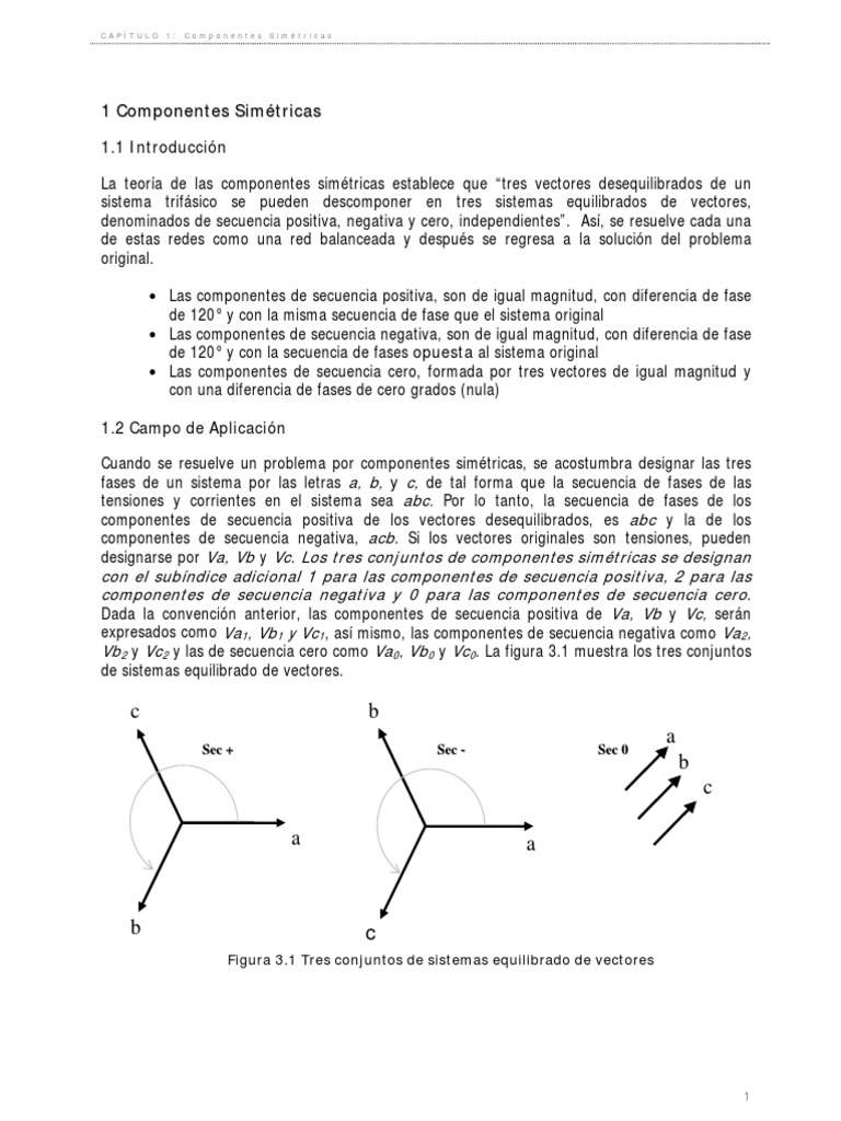 Componentes Simetricas | Descargar gratis PDF | Secuencia | Vector ...