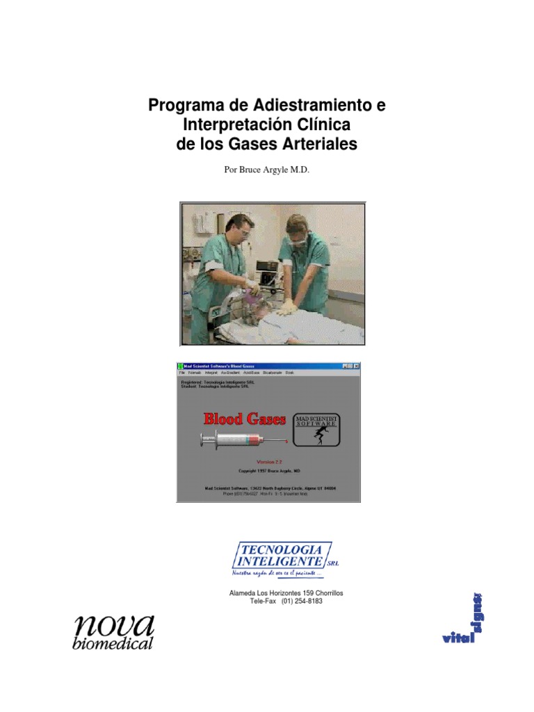 Libro en Gases Arteriales PDF | PDF | Solución tampón | Pulmón