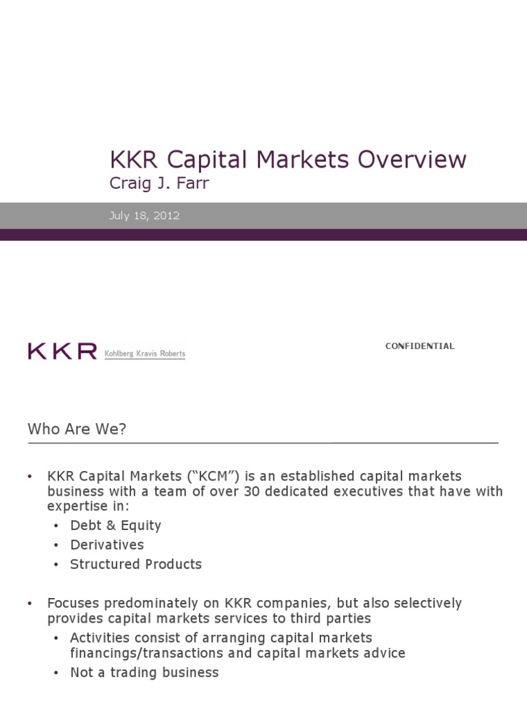 KKR Capital Markets Overview: Providing Capital Markets Solutions to ...