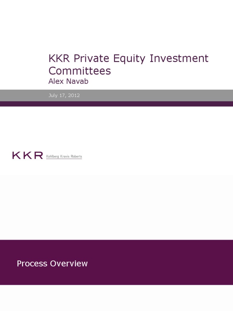 KKR Private Equity Investment Committee Guide | PDF | Leverage (Finance ...