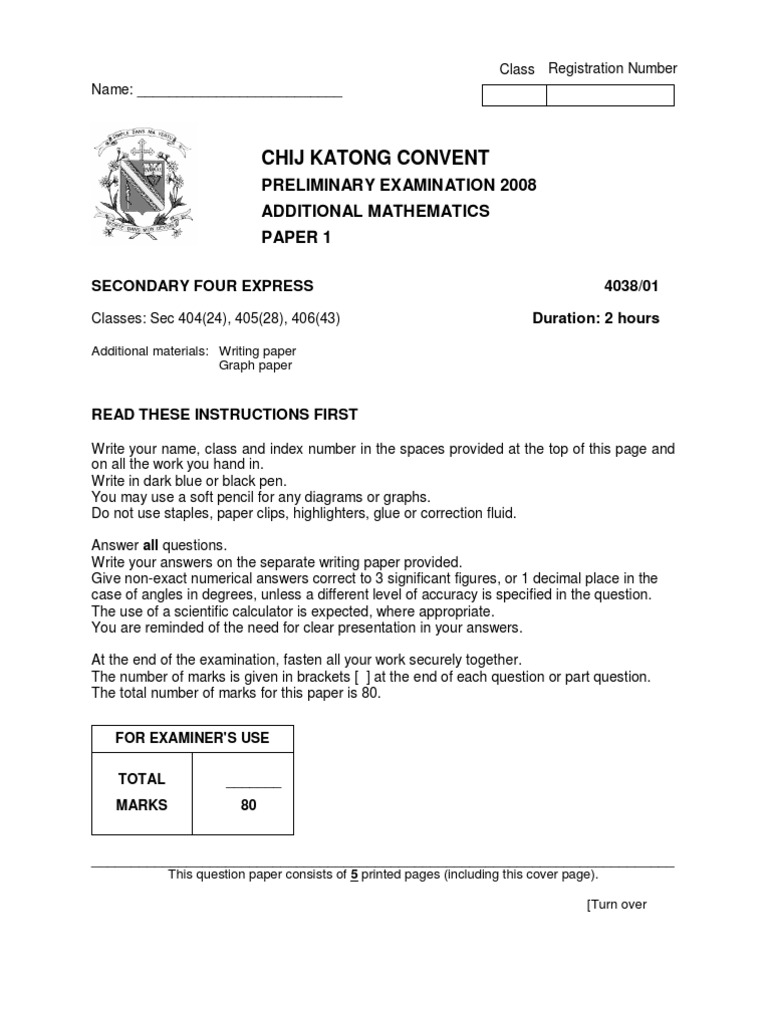 Class Registration Number Name: Clas S | PDF | Quadratic Equation ...