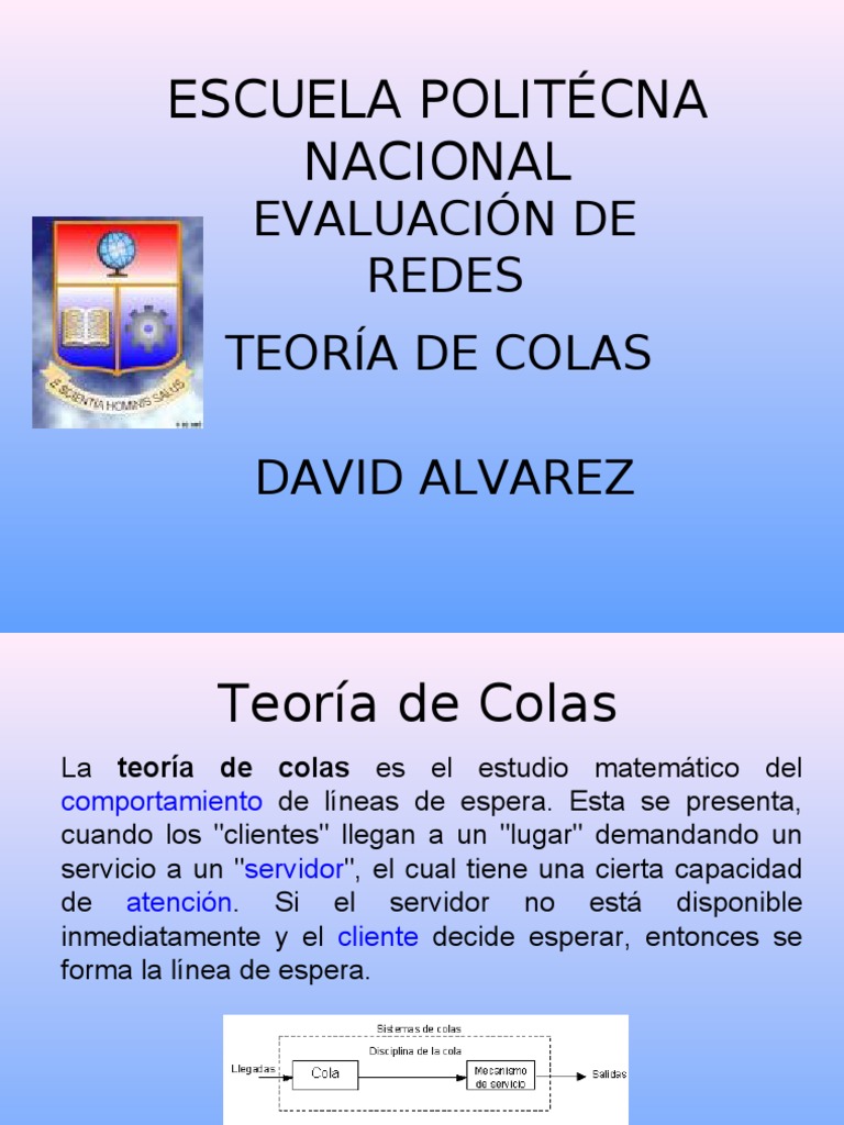 Modelo M/M/1 en Teoría de Colas | PDF | Distribución de probabilidad ...