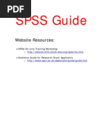 Spss Cheat Sheet | PDF | Student's T Test | Spss