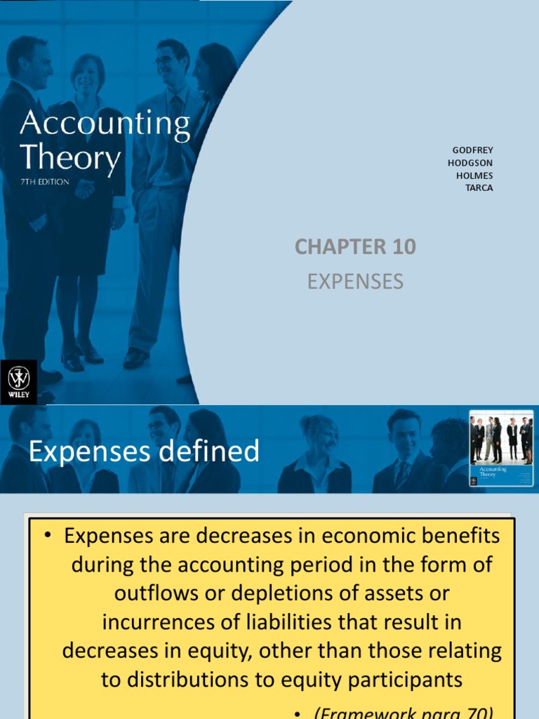 Expenses - Accounting Theory | PDF | Expense | Revenue
