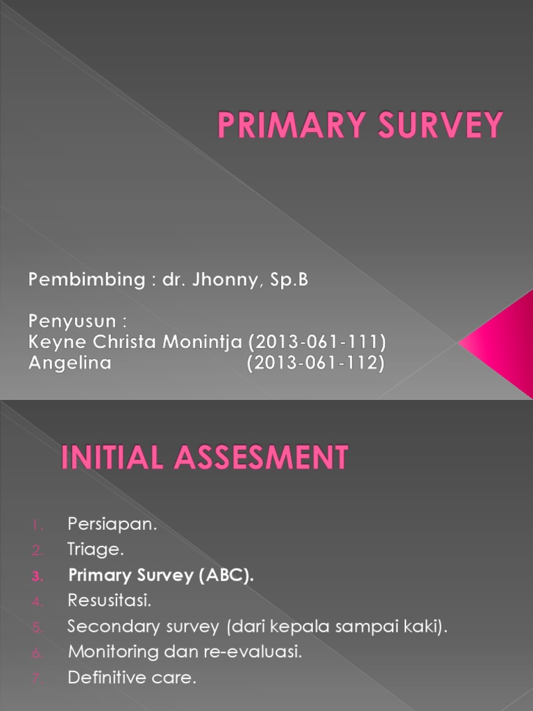 Primary Survey | PDF
