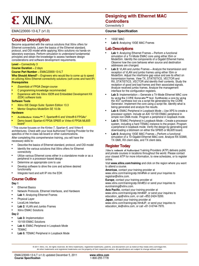 Designing With Ethernet Mac Controllers Pdf Field Programmable Gate Array Network Architecture
