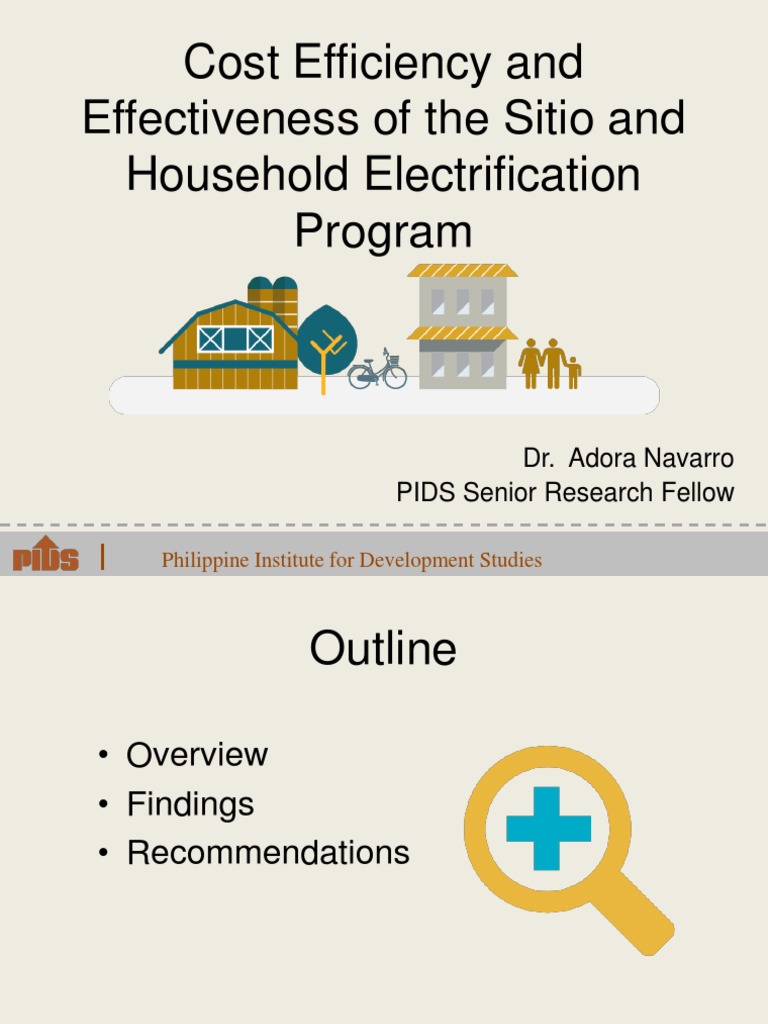 Cost Efficiency and Effectiveness of The Sitio and Household ...