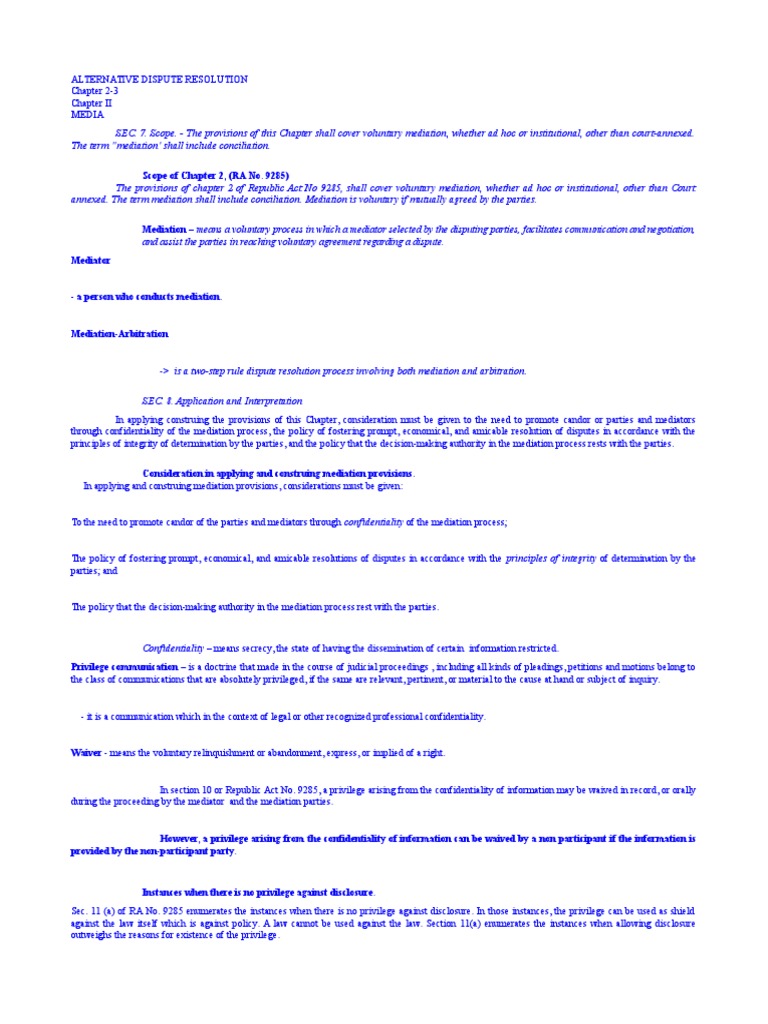 Alternative Dispute Resolution | PDF | Mediation | Alternative Dispute ...