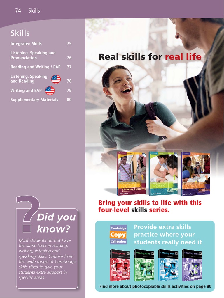 Skills | PDF | English As A Second Or Foreign Language | Reading (Process)