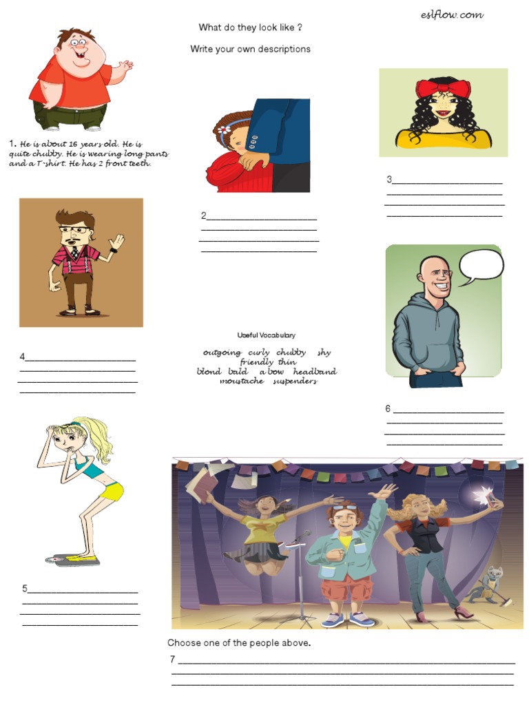 Describing Appearance Worksheet | PDF | Language Arts & Discipline