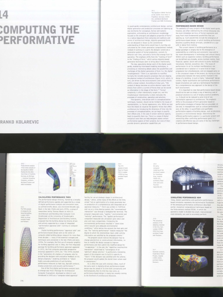 Performative Architecture Reading | PDF | Design | Simulation