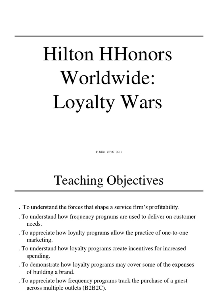 Hilton Honors | PDF | Hilton Worldwide | Loyalty Program