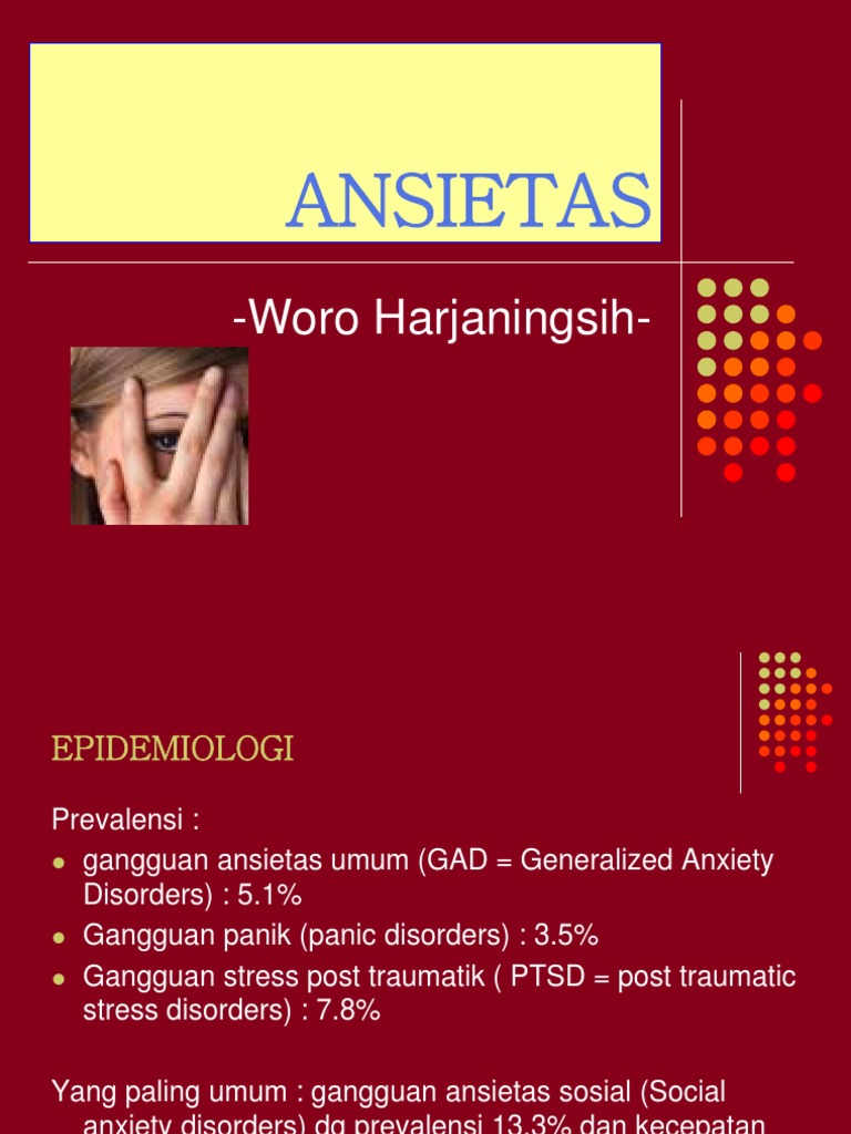 Epidemiologi dan Terapi Gangguan Ansietas | PDF