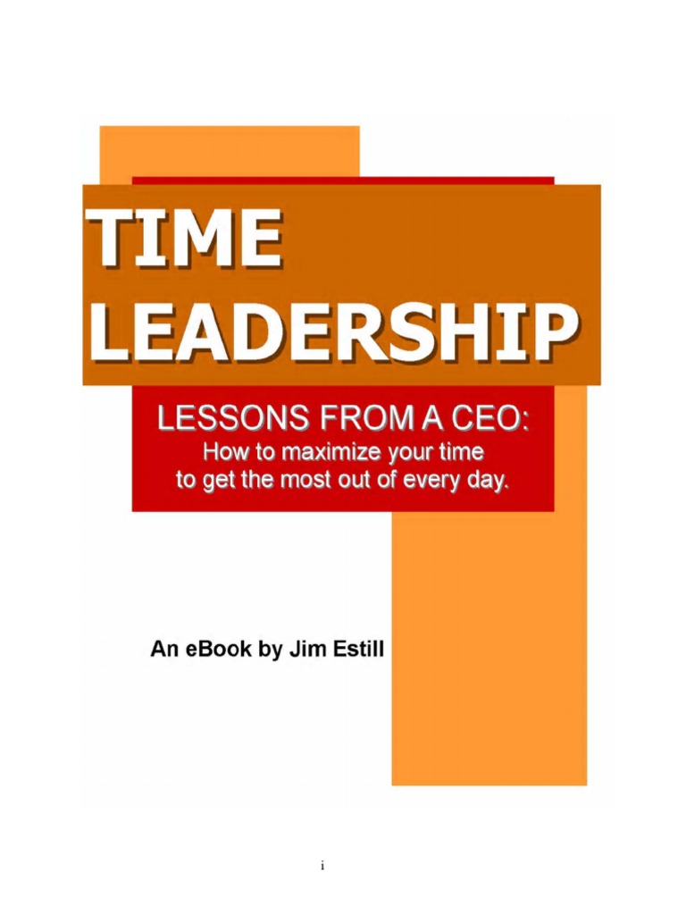 Time Leadership V 2 0 | PDF | Time Management | Professional Skills