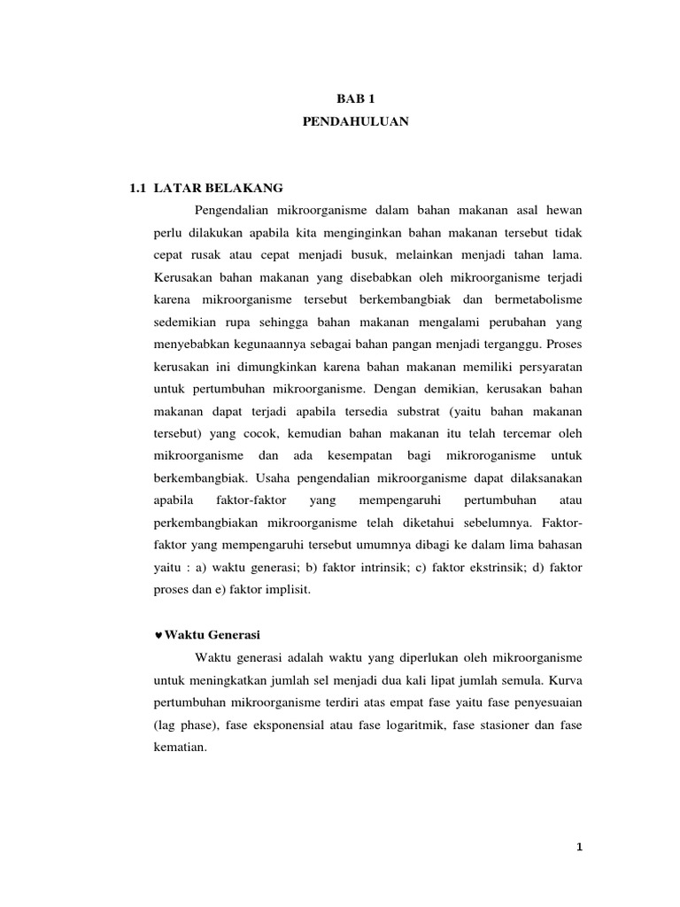 Pengaruh Faktor Lingkungan Terhadap Pertumbuhan Mikroorganisme | PDF